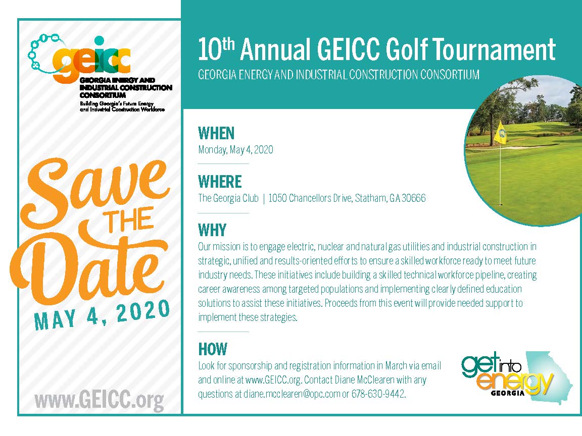 SAVE THE DATE: GEICC Golf Tournament - Electric Cities of Georgia